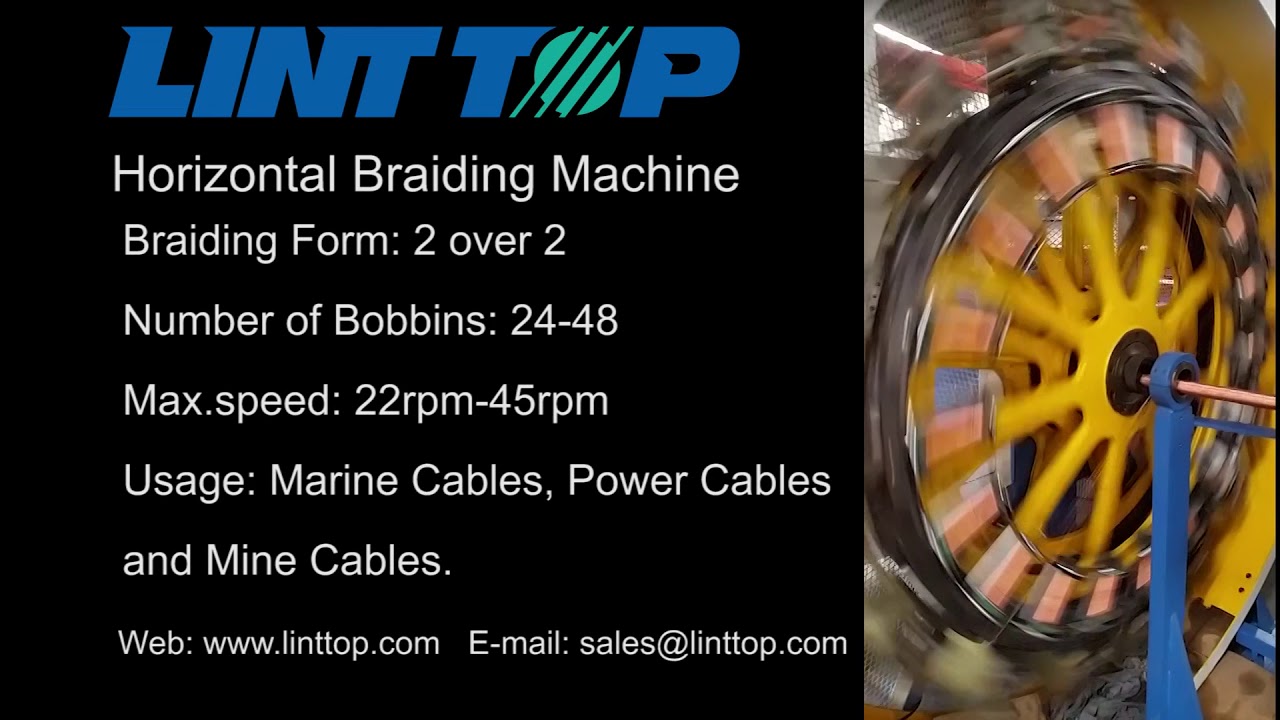Horizontal Braiding Machine - YouTube