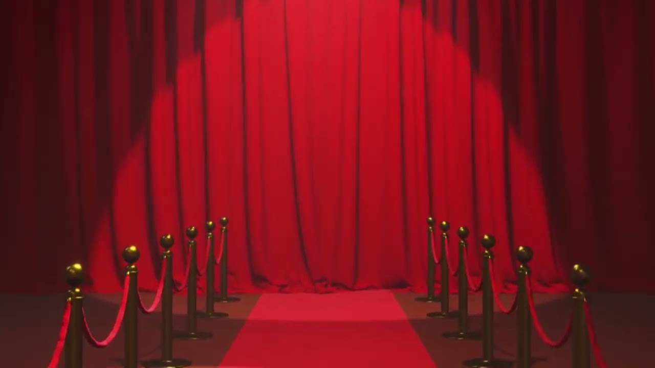 Green Screen 3D Red Carpet Award Curtain Backd | Green screen - YouTube