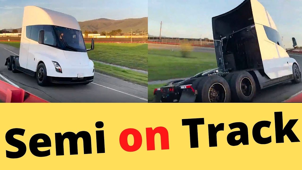 Tesla Shows Video of Semi on Test Track - YouTube