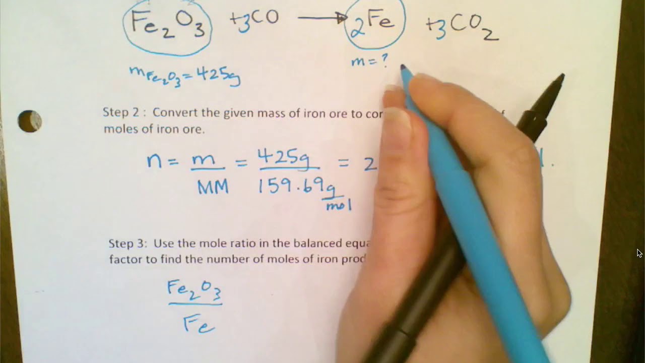 mass mass problems using a 4 step approach - YouTube