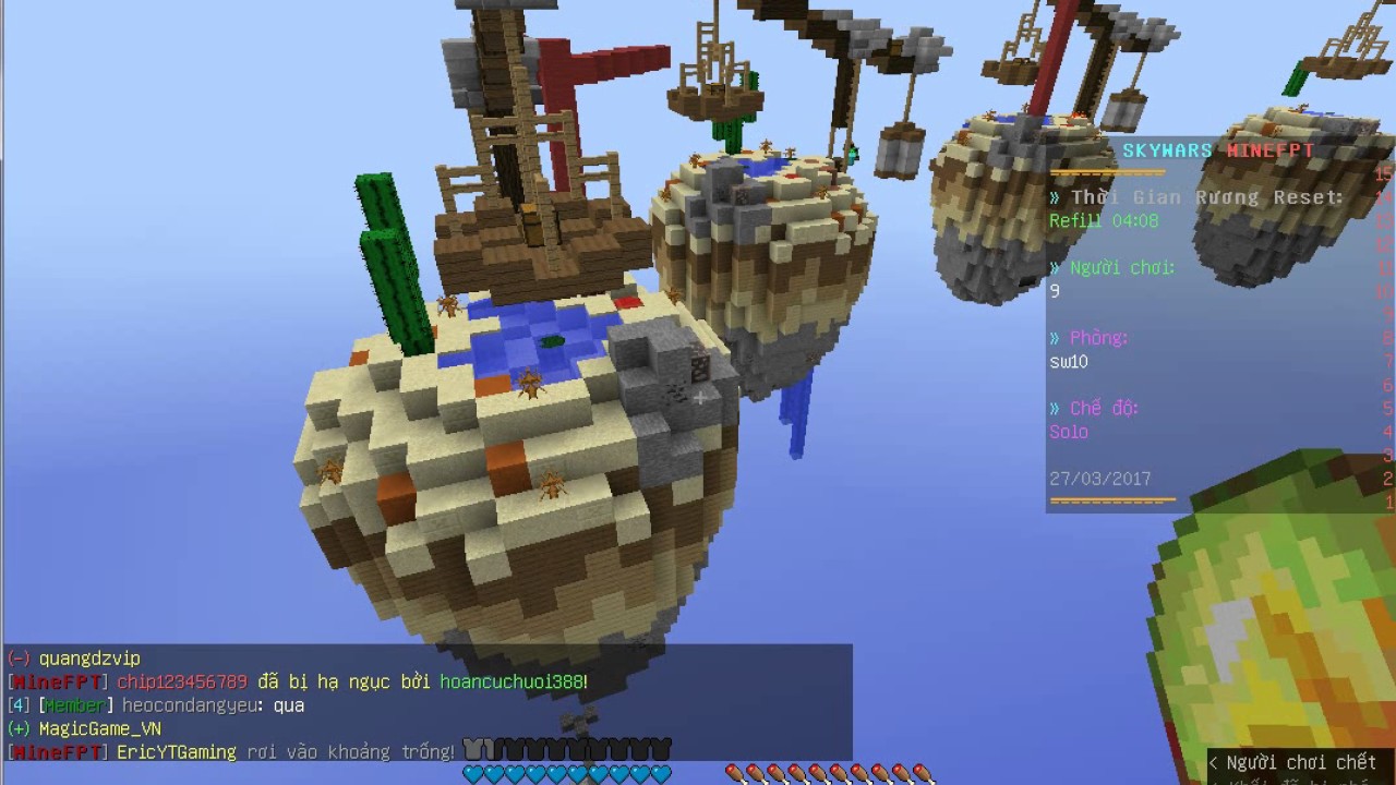 Lần đầu tiên quay Minecraft - SKYWAR - YouTube