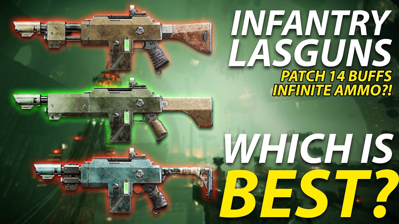 The BEST Lasgun is??? INFINITE AMMO & INSANE BUFFS in Patch 14 ...