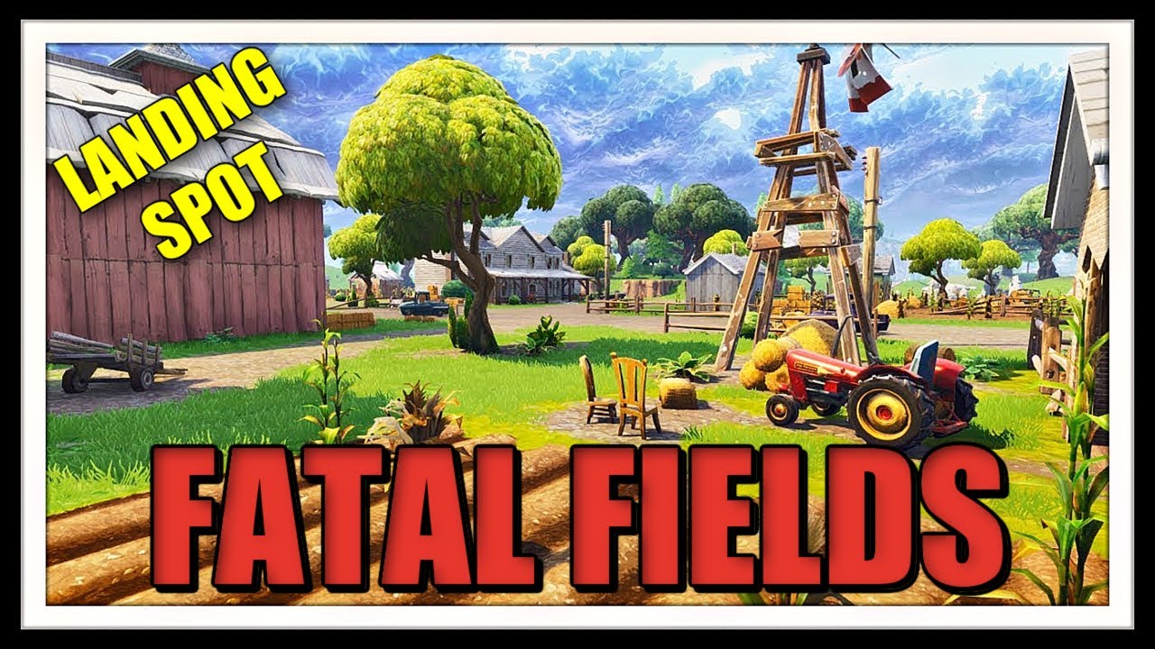 🟢 Fortnite *Landing ONLY* in FATAL FIELDS Challenge! (Favorite OG POI ...