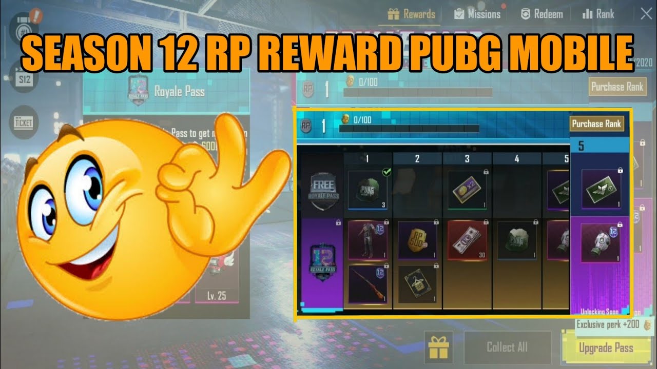 Pubg mobile Season 12 RP Reward | Royal pass Season 12 RP Reward pubg ...