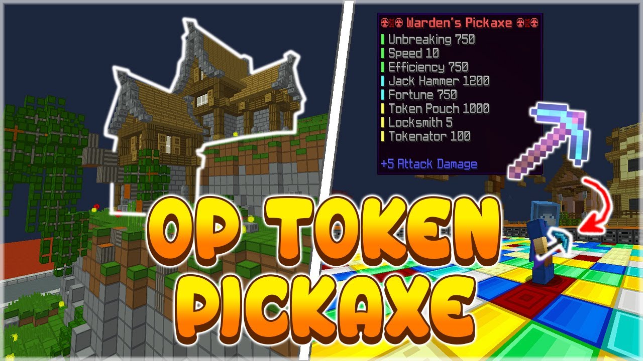 MAKING THE BEST TOKEN PICKAXE | Minecraft Prison #8 - YouTube