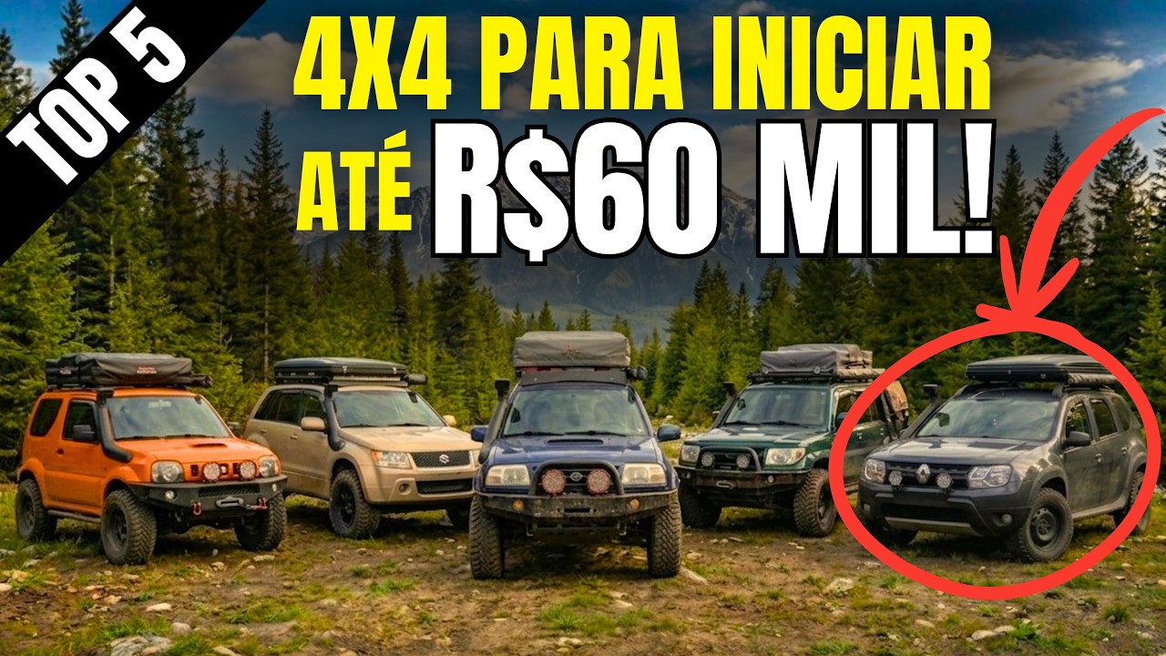 TOP 5 | 4X4 ATÉ R$ 60 MIL: BOAS ESCOLHAS PARA COMEÇAR E NÃO FICAR NO ...