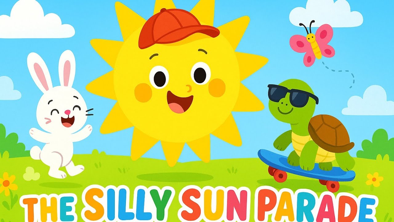 The Silly Sun Parade | Fun & Original Kids Song with Animals 🎶🐢🦋 - YouTube
