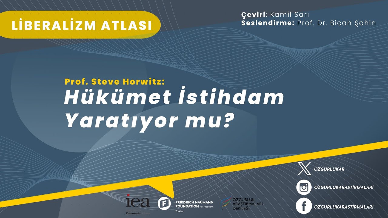 Prof. Steve Horwitz: Hükümet İstihdam Yaratıyor mu? - YouTube