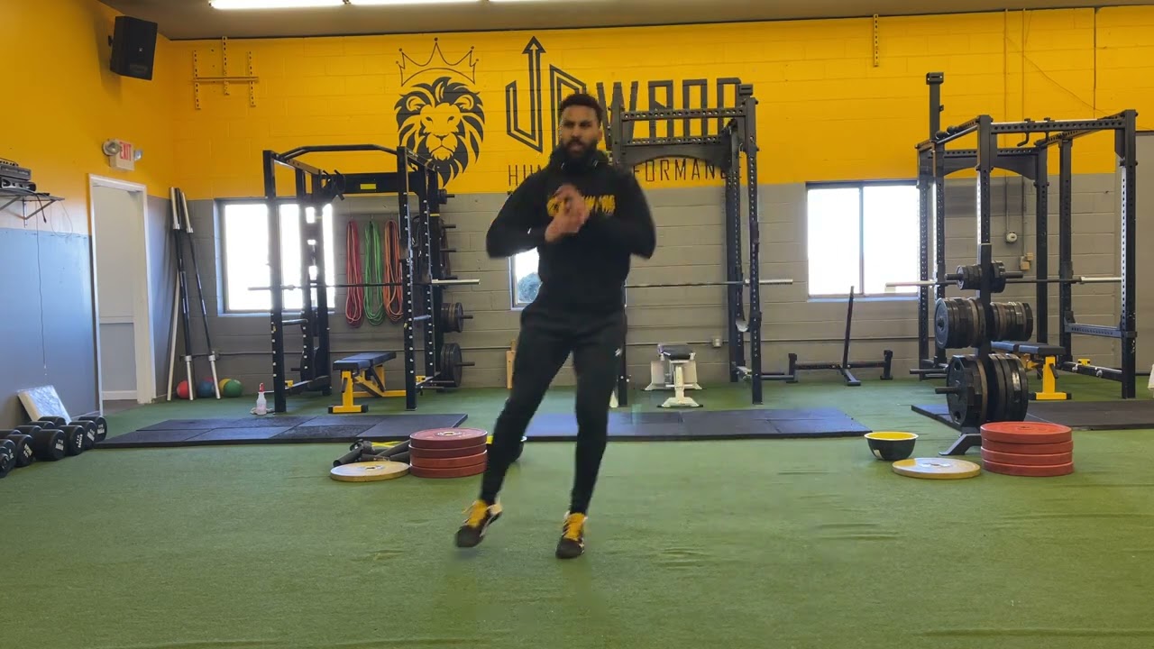 Lateral Jumps with Jump Squats - YouTube