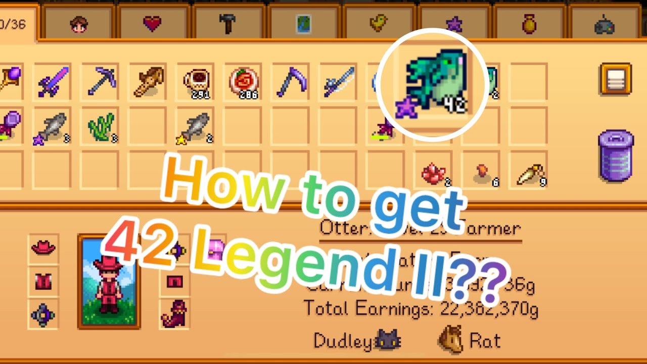 How to catch Multiple Legend II In Stardew Valley - YouTube