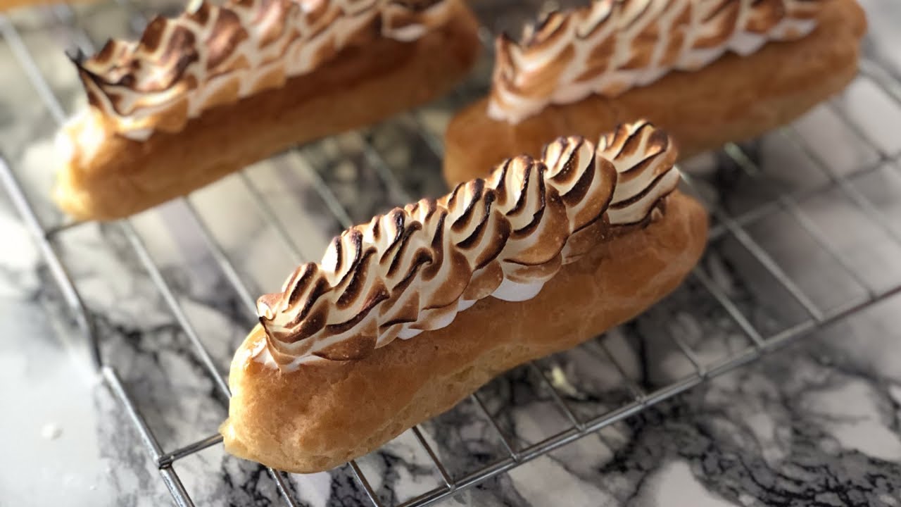 Lemon Meringue Eclairs - YouTube