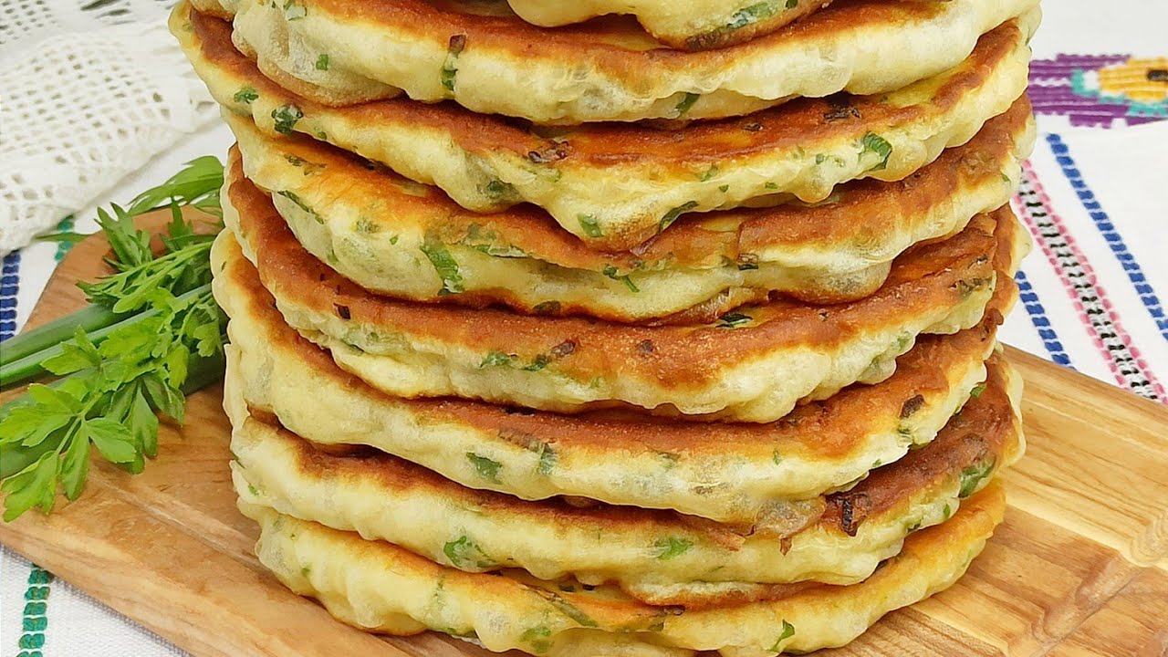 Turte pufoase fără drojdie ca la mama acasă.Вкусные лепешки без дрожжей ...