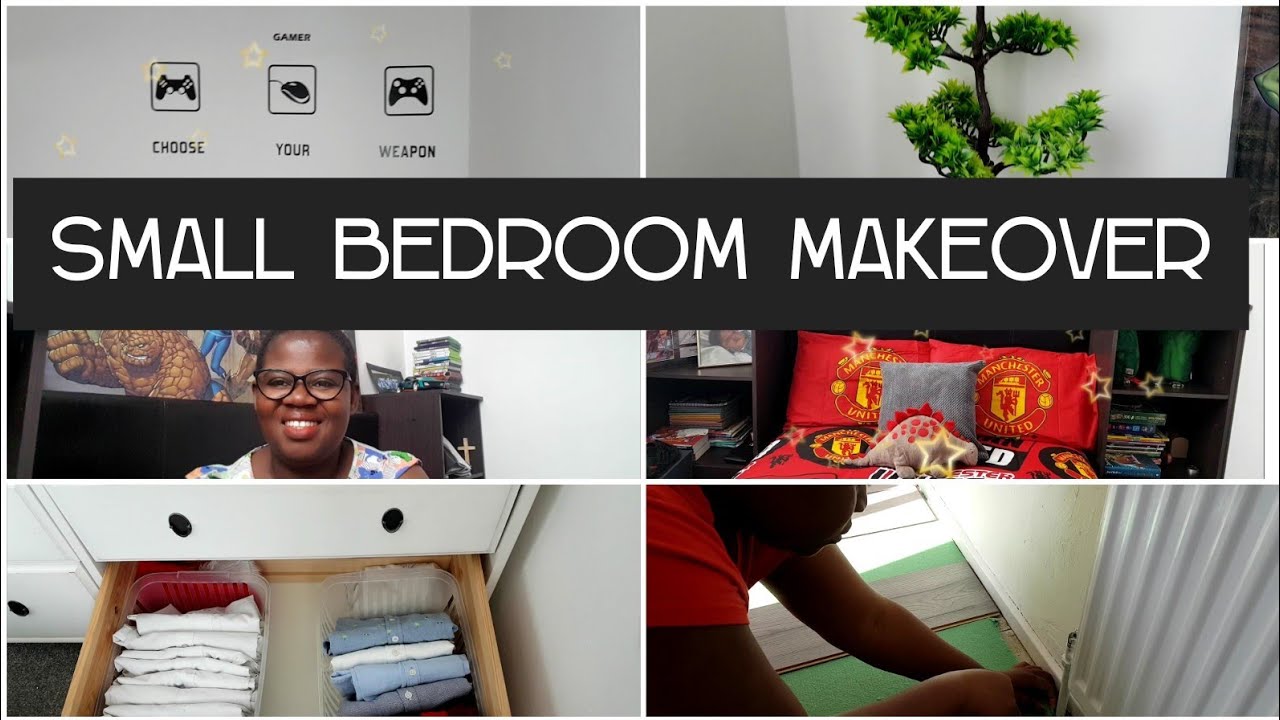 Small BOX bedroom makeover| Amateur DIY-er - YouTube