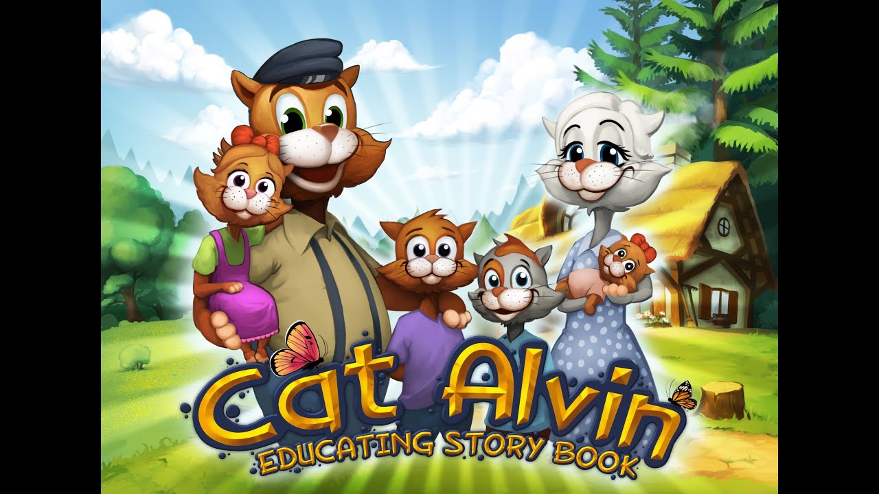 Cat Alvin - interactive story book for kids - YouTube