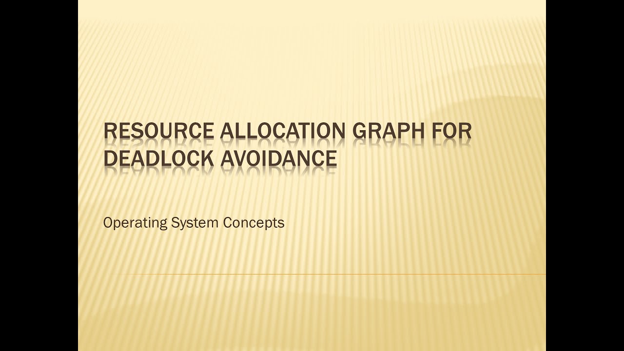 Resource Allocation Graph For Deadlock Avoidance | Unsafe State in ...