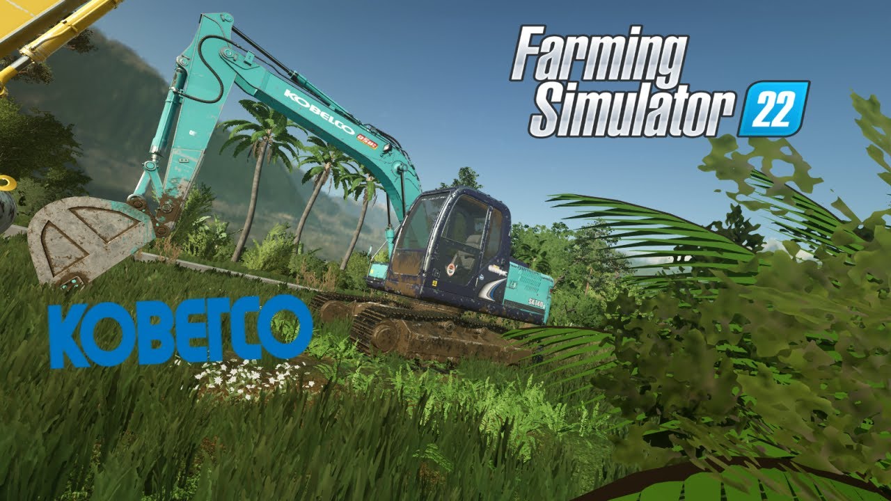 FS22 l งานขุดลอกคลอง l แมพไทย l Kobelco SK140 l EP.2 - YouTube