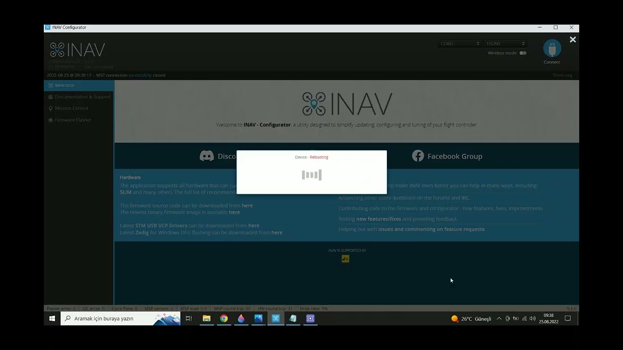 STM32F411CEU6 INAV 5.1.0 Firmware - YouTube