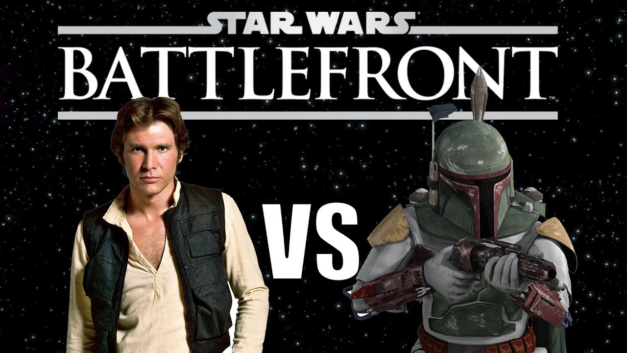 HAN SOLO vs BOBA FETT ★ Star Wars Battlefront (w/ Dumb and Dumber ...