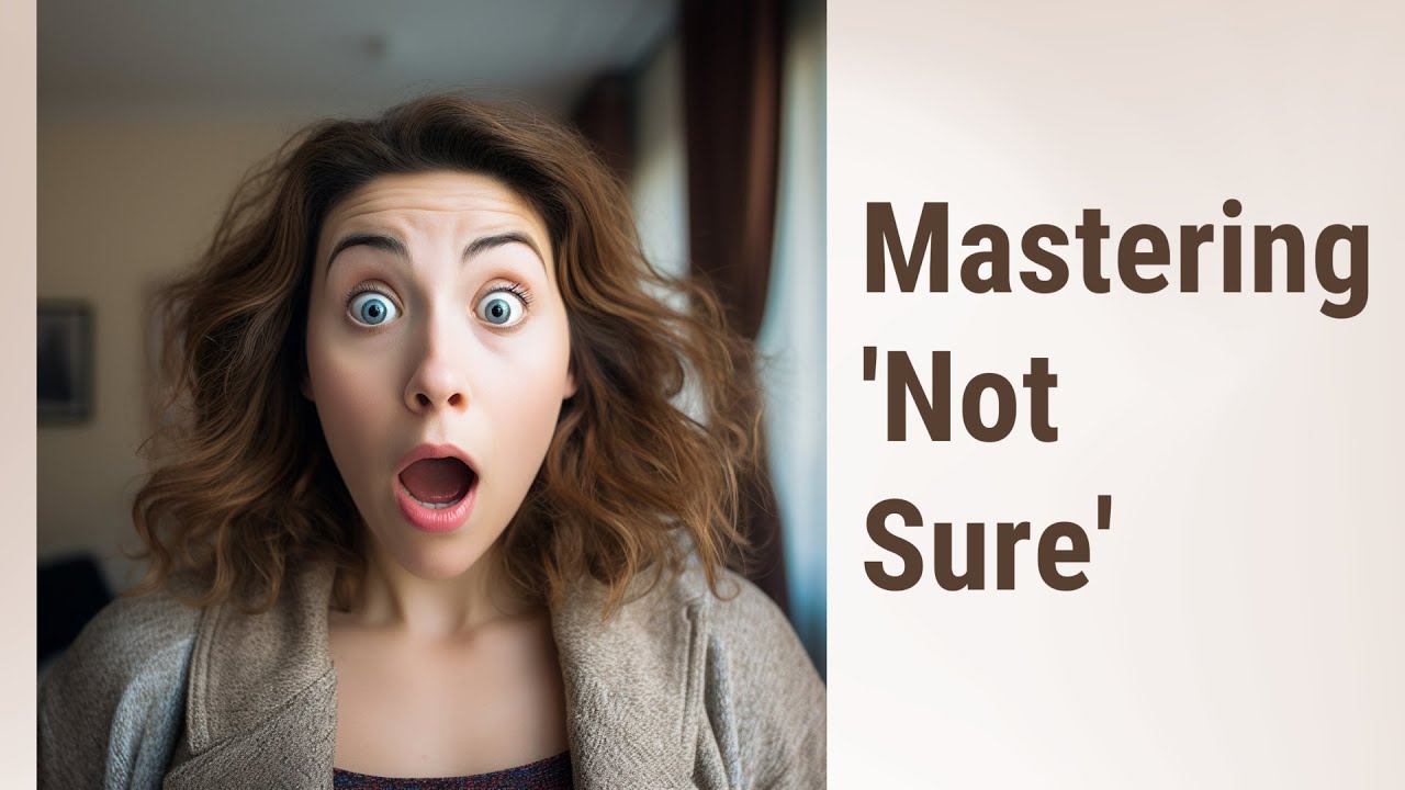 Unleashing Uncertainty: Mastering the Usage of 'Not Sure' with ...