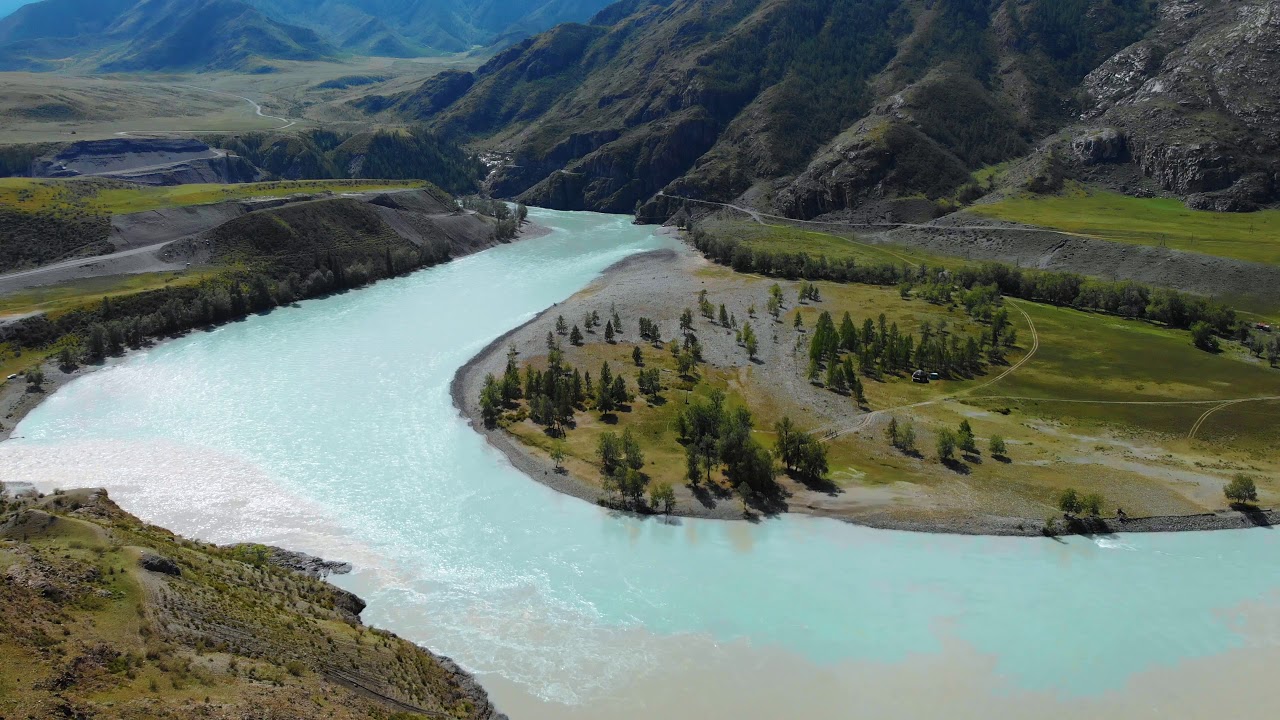 The confluence of two rivers - YouTube