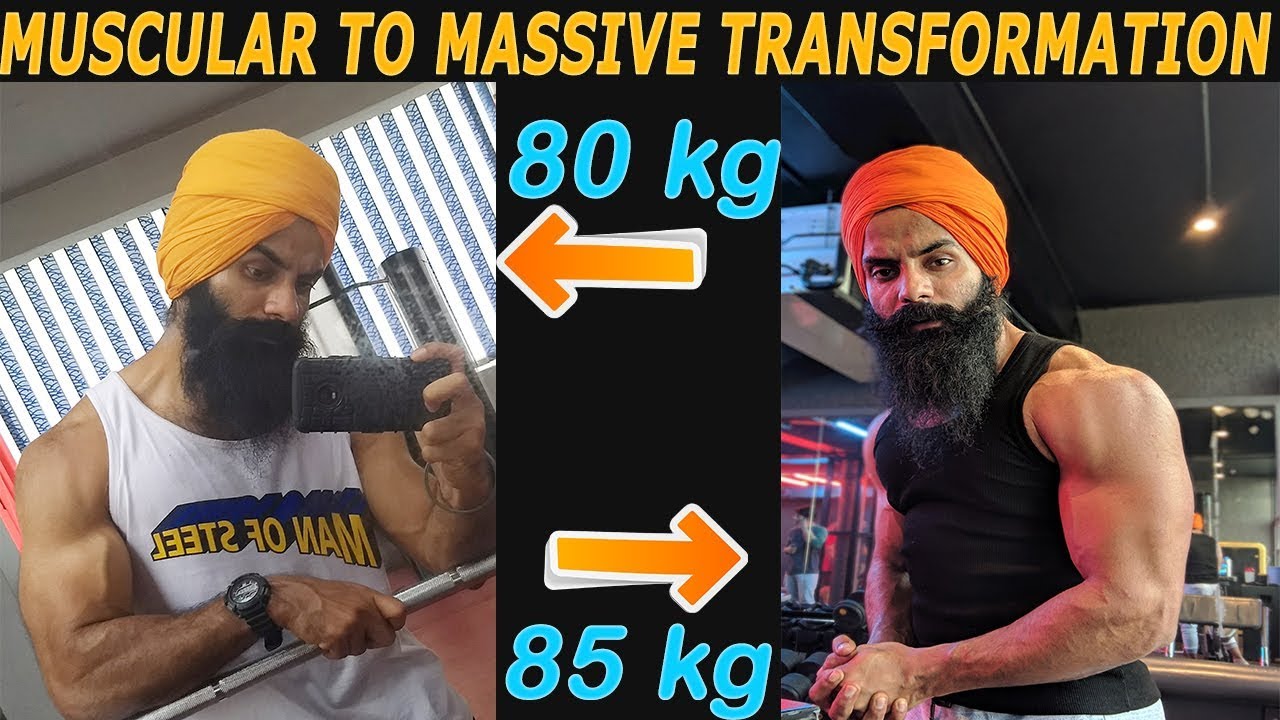 6 months TRANSFORMATION 80kg to 85kg|| GAINING SIZE NATURALLY - YouTube