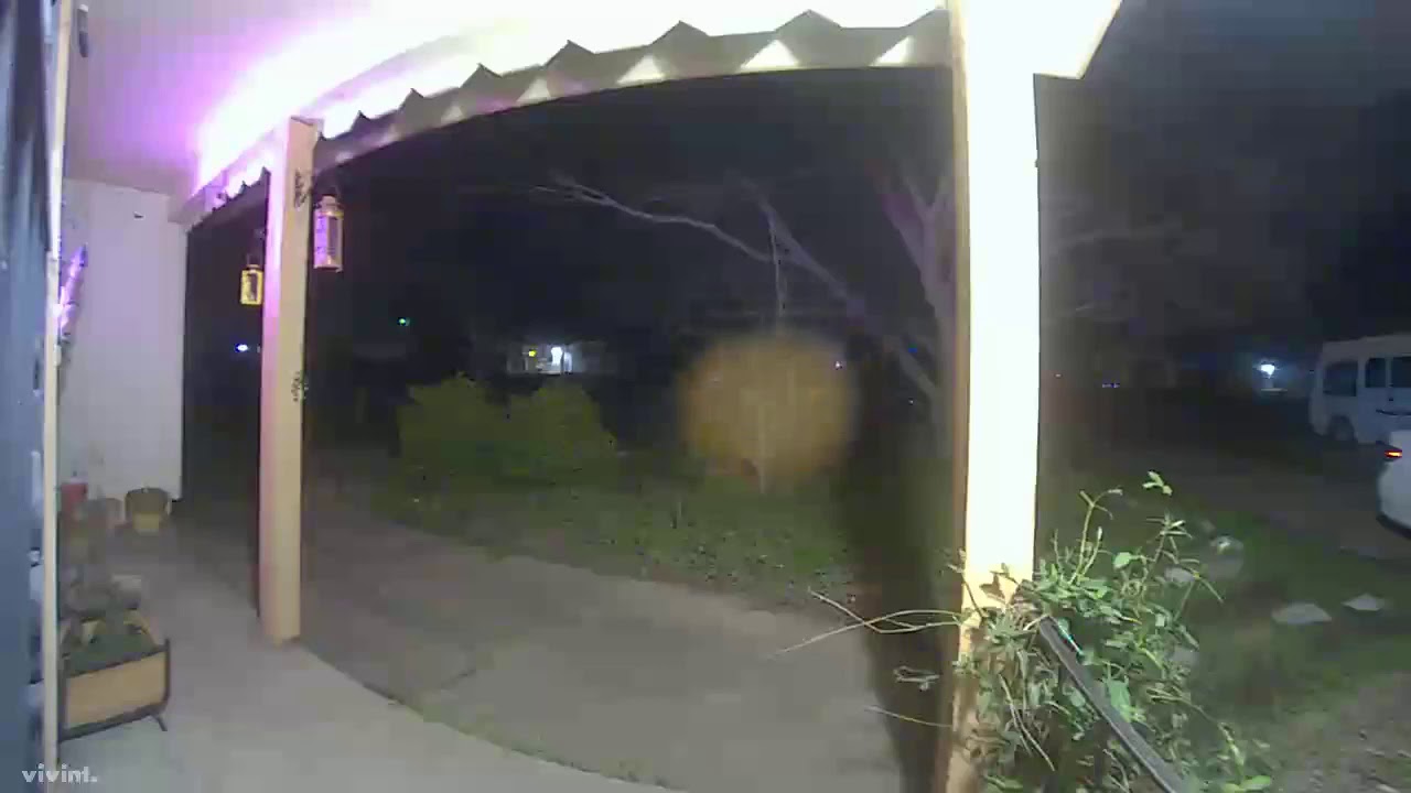 Weird floating orb thing on the outside camera - YouTube