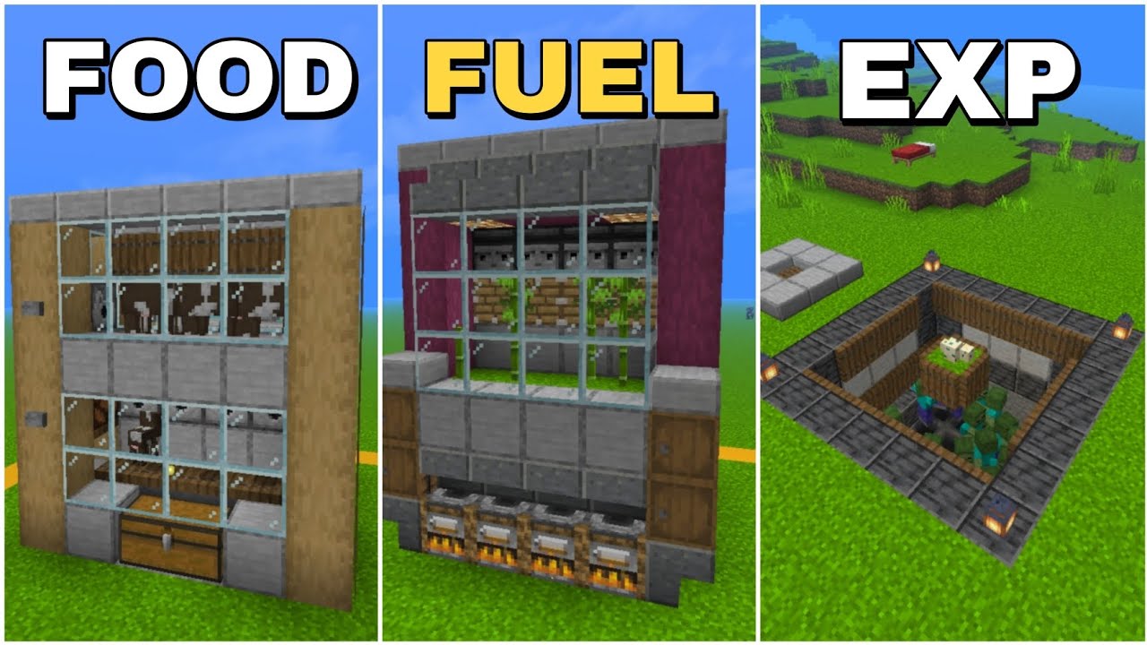 Top 3 Basic Farm Machines for new Minecraft Players! - YouTube