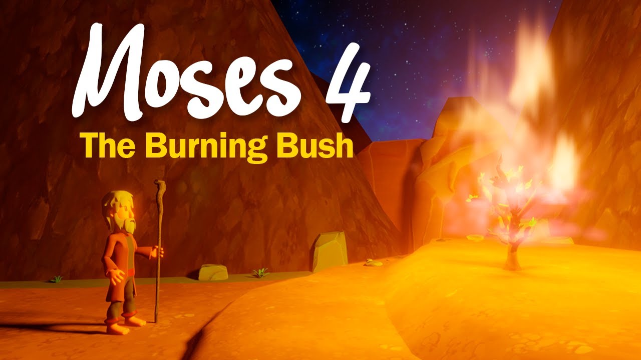 MOSES 4: The Burning Bush 🔥 Bibtoons GO | Animated Bible Stories - YouTube