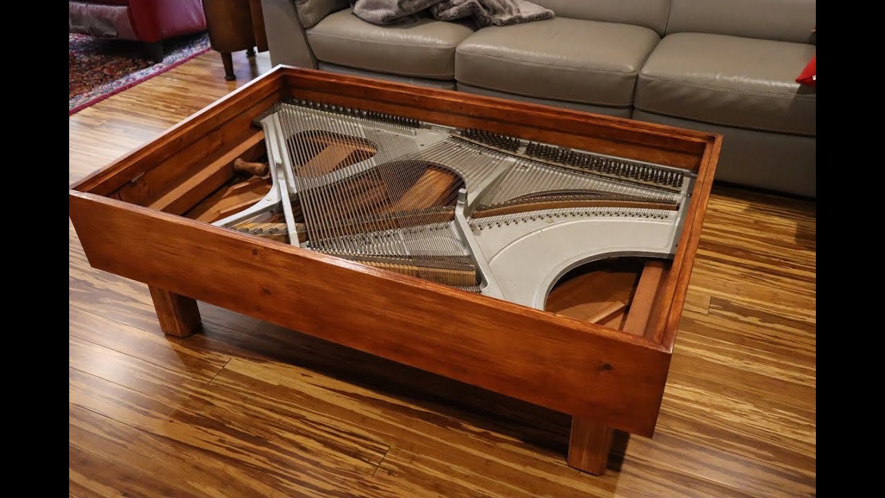 Piano Soundboard Coffee Table - YouTube