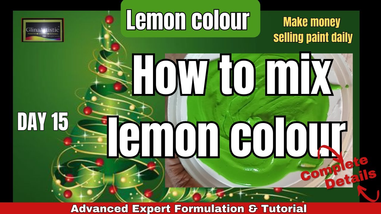 Create the Perfect Shade of Lemon with Acrylic paint - YouTube