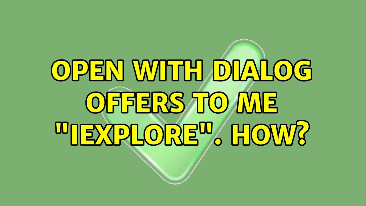 Ubuntu: Open With dialog offers to me "iexplore". How? - YouTube
