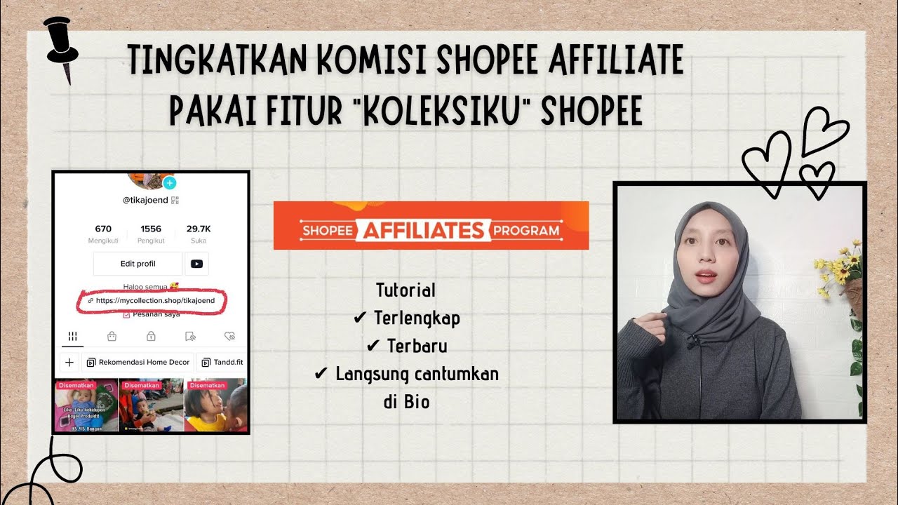 CARA BUAT LINK KOLEKSIKU TERBARU DI SHOPEE AFFILIATE POGRAM / CARA ...