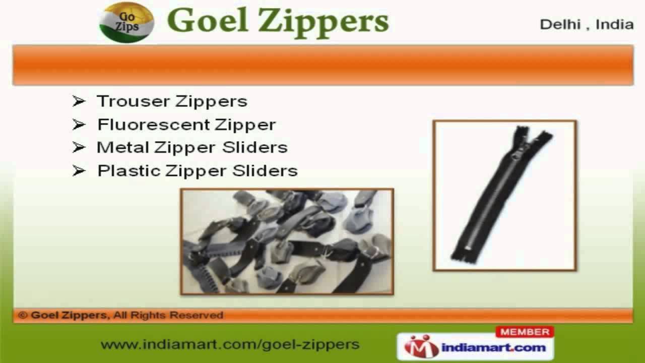 Zippers by Goel Zippers, Delhi - YouTube