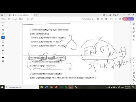 OOP inheritance create parent class and subclass use super keyword to call parent functions ...