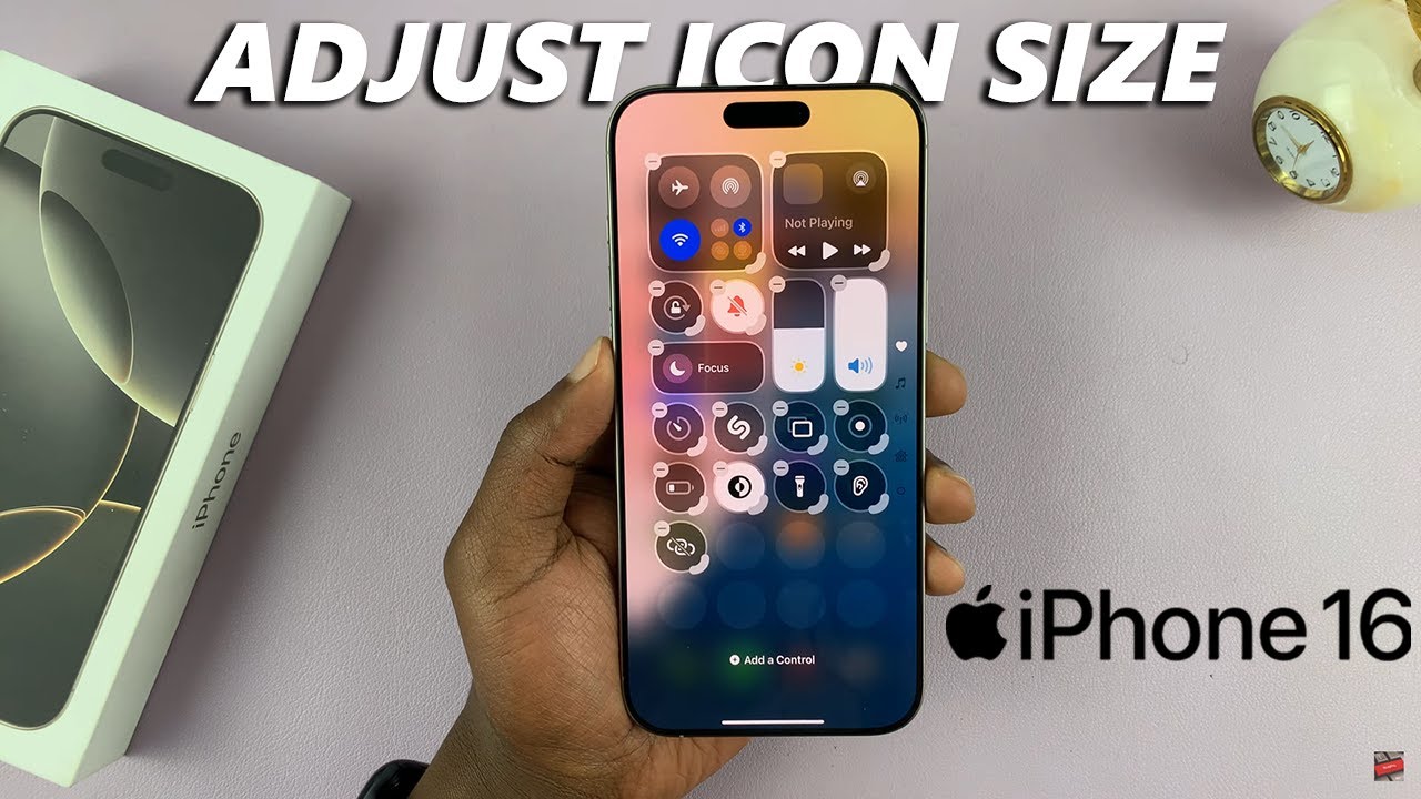 How To Adjust Controls Size In Control Center On iPhone 16 / 16 Pro ...
