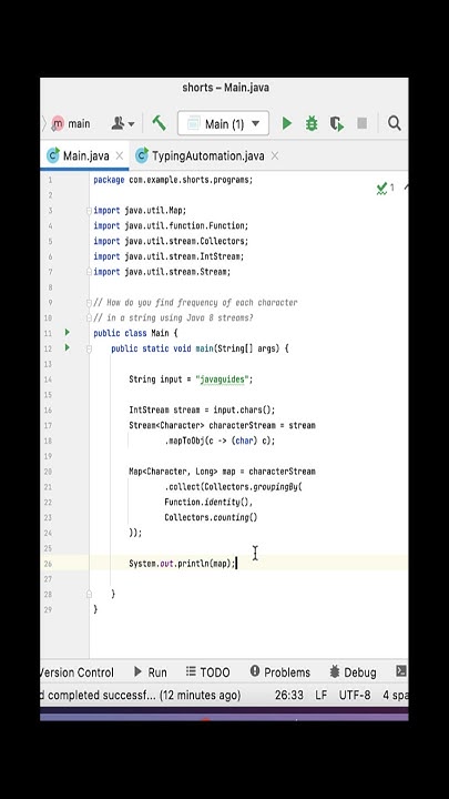 How to find frequency of each character in the string using Java 8 stream? #java # ...
