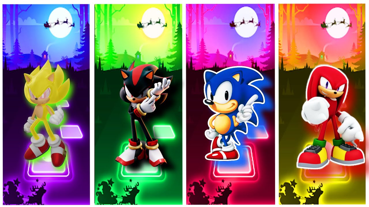 🎶 Sonic ⚡ Muzik Tiles 🎮 Shadow & Knuckles: Neon Beats Adventure 🌟 - YouTube