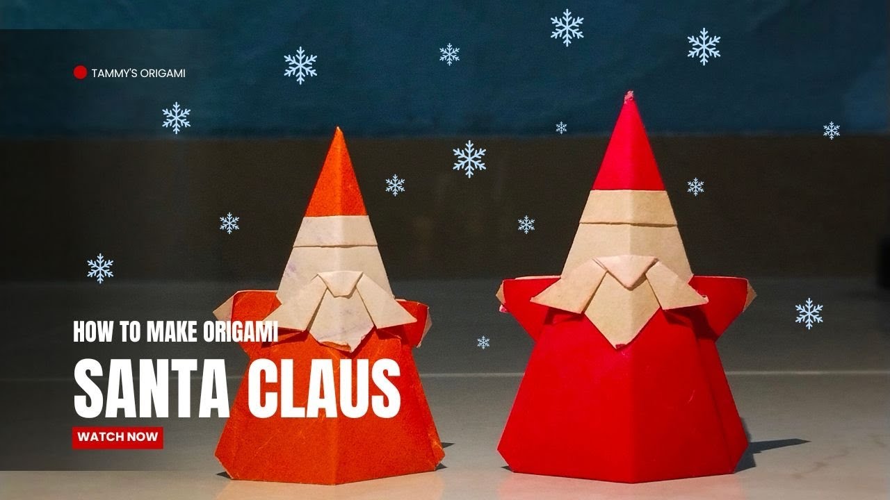 How To Make Origami Santa Claus | Christmas Decoration | Paper Craft ...