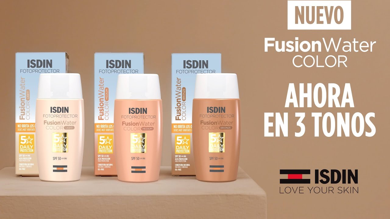 Lanzamiento de los nuevos Fotoprotector ISDIN Fusion Water COLOR - YouTube