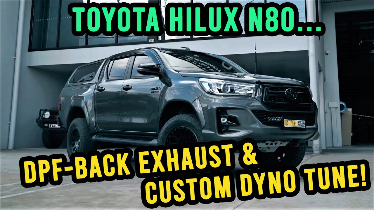 Toyota HiLux N80 2019 (facelift model) exhaust + custom dyno tune for ...