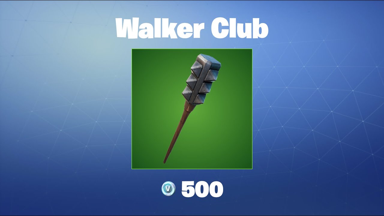 Walker Club | Fortnite Pickaxe - YouTube