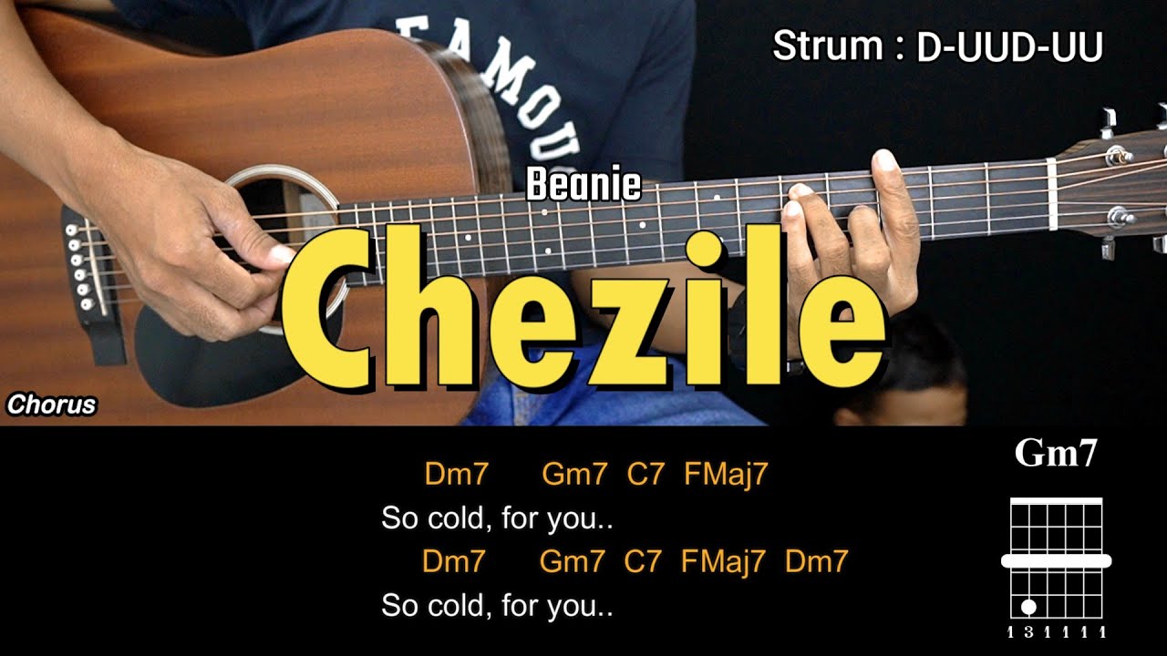 Beanie - Chezile | EASY Guitar Tutorial with Chords - Guitar Lessons - YouTube