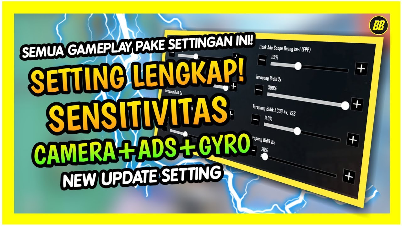 SETTING LENGKAP CAMERA+ADS+GYRO PUBG MOBILE - PUBG MOBILE INDONESIA ...