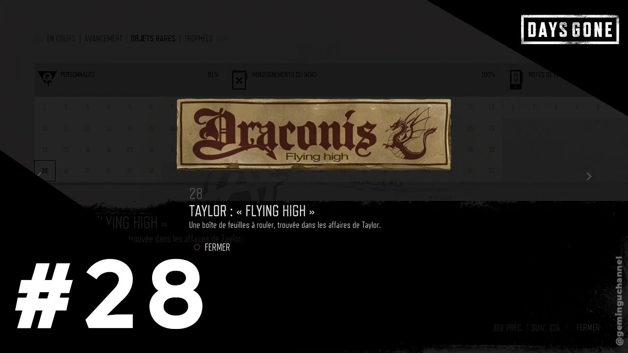 Days Gone - Personnages 28: Taylor - Flying High - YouTube
