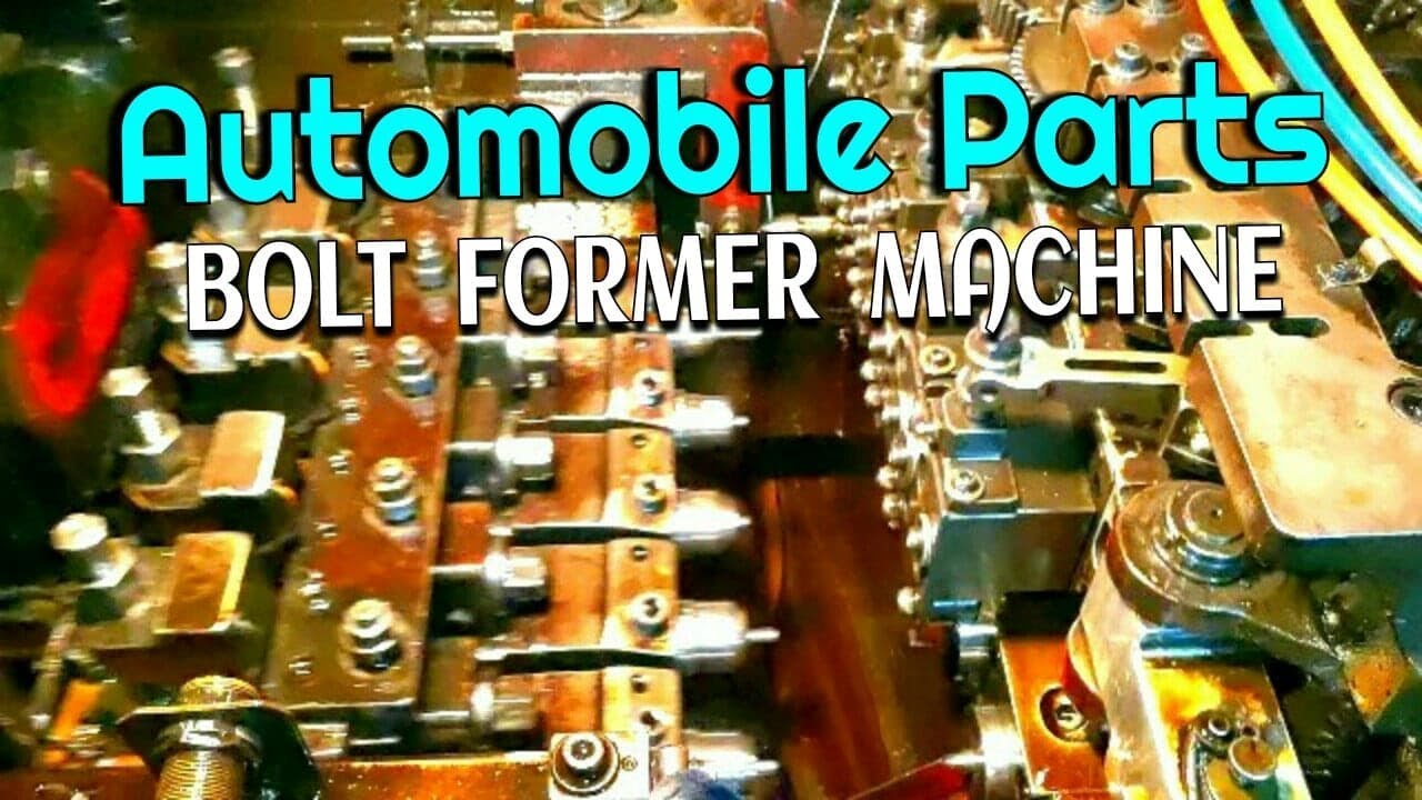 Automobile Parts Making In Bolt Former Machine - YouTube