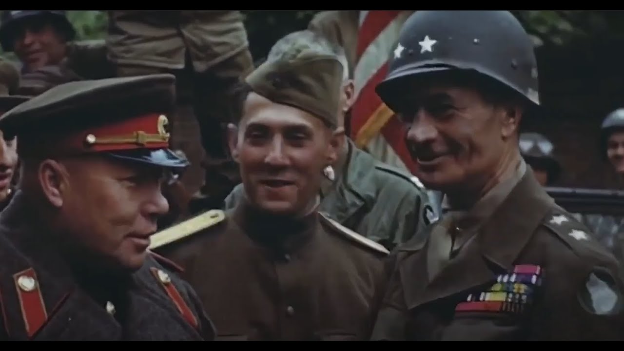 Americans and Soviets at the Elbe April 25, 1945 - YouTube