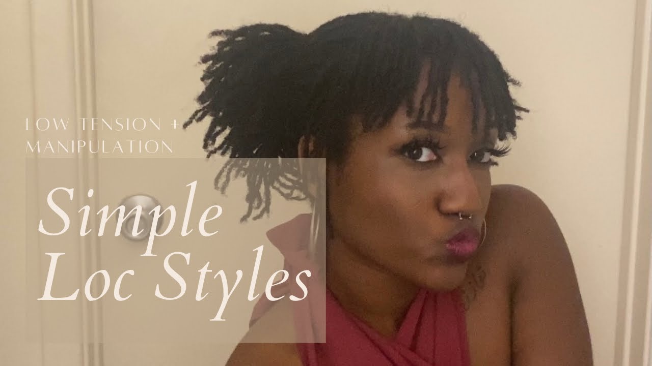 EASY Low Tension Loc Styles | DIY Microlocs - YouTube