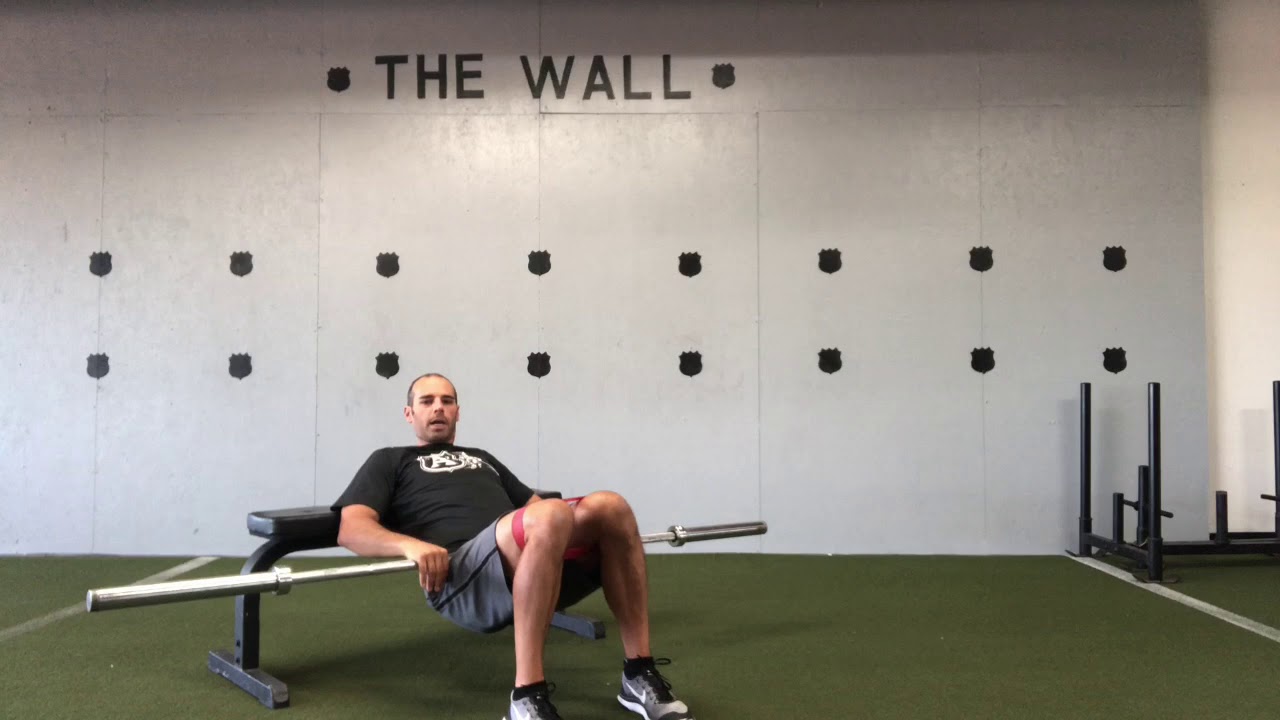 BB Hip Thrust (Knee Banded) - YouTube