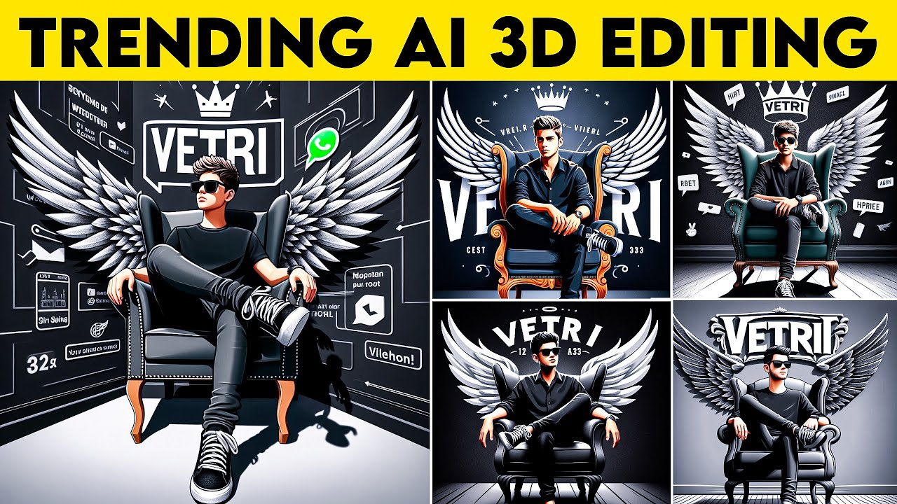 🔥How to Create AI 3D Boy with Name Editing Just 1 Click|Trending ai ...