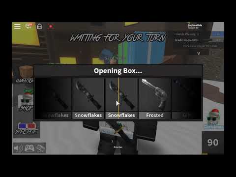 Unboxing Christmas case in MM2 [Part 1] - YouTube